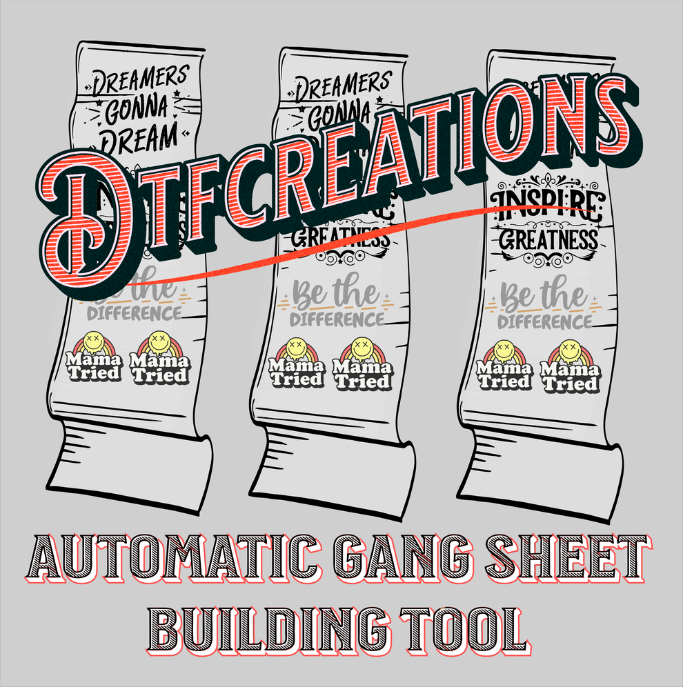 Gang Sheets/Rolls 12.5" Print Width With Automatic Building Tool ...